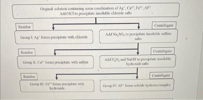 Solved Qualitative Analysis of Unknown Cations the unkown | Chegg.com