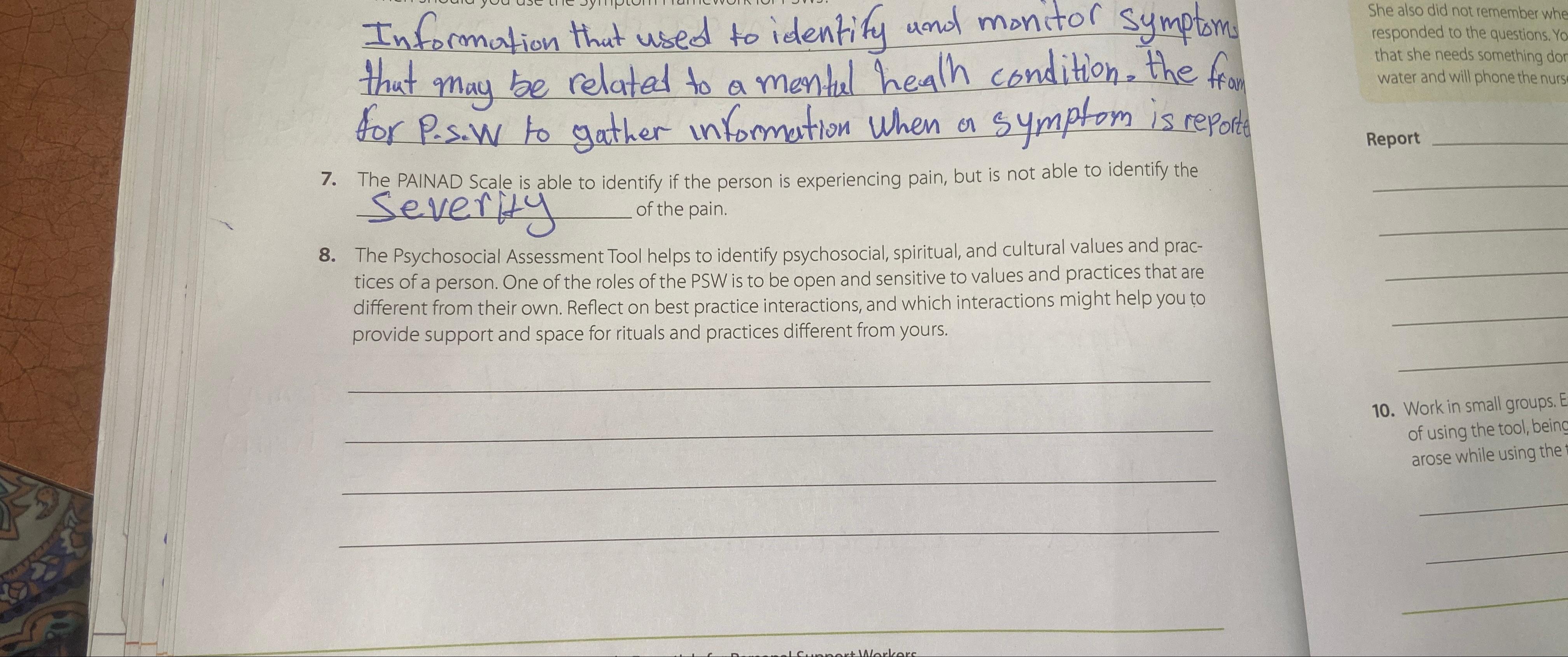 Solved Information that used to identify and monitor | Chegg.com