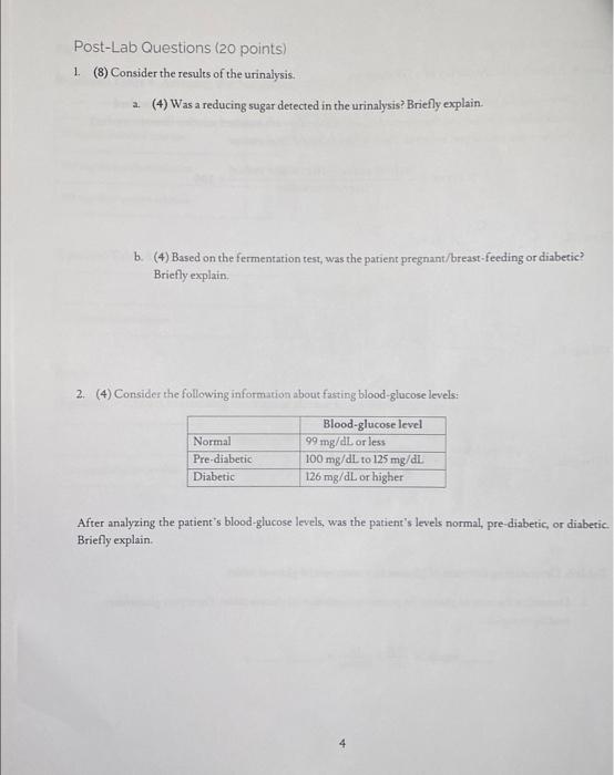 Solved Report Sheet for Experiment 10: Sweet Chemistry: | Chegg.com