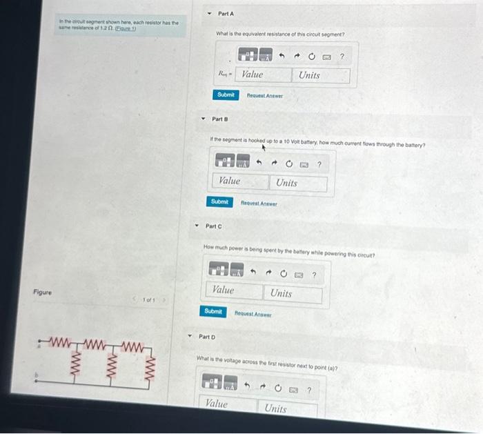 Solved Figure In the circuit segment shown here, each | Chegg.com