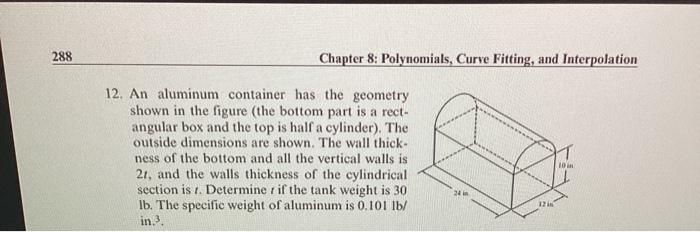 Solved Chapter 8: Polynomials, Curve Fitting, and | Chegg.com