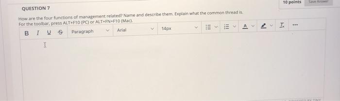 Solved 10 points Save Awe QUESTION 7 How are the four | Chegg.com