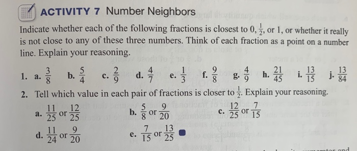 Solved ACTIVITY 7 Number Neighbors Indicate whether each of | Chegg.com