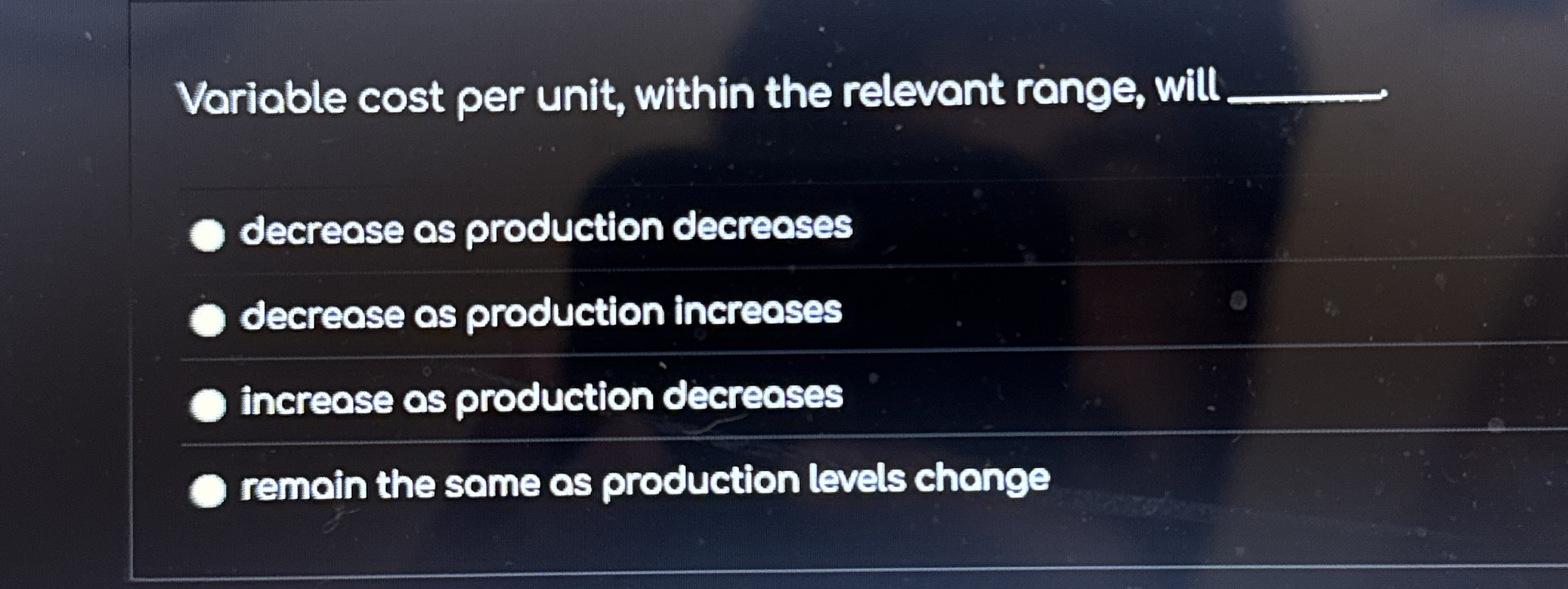 Solved Variable cost per unit, within the relevant range, | Chegg.com