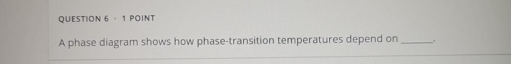 Solved A phase diagram shows how phase-transition | Chegg.com