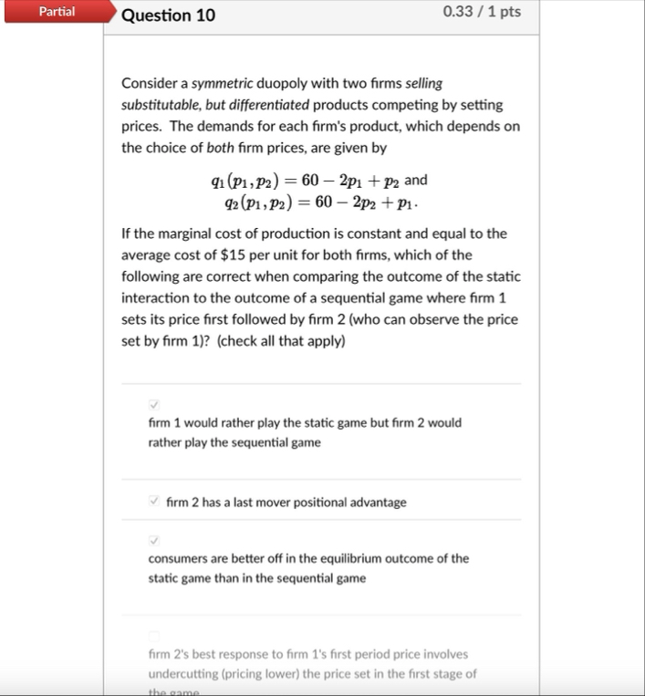 Solved PartialQuestion 100.33 / 1 ﻿ptsConsider a symmetric | Chegg.com