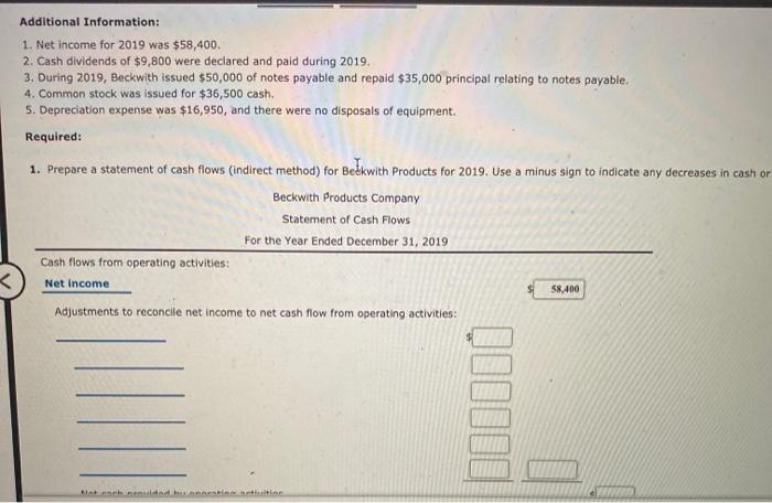 Solved Exercise 11-47 (Algorithmic) Preparing the Statement | Chegg.com
