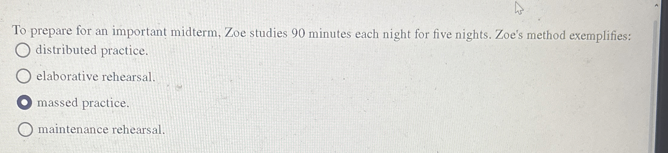 Solved To prepare for an important midterm, Zoe studies 90 | Chegg.com