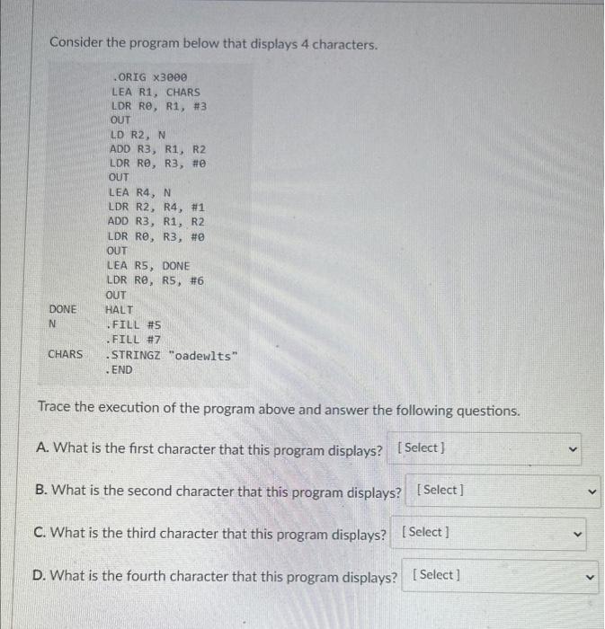 Solved Consider the program below that displays 4 | Chegg.com