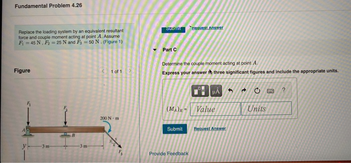 Solved Fundamental Problem 4.26 Replace the loading system | Chegg.com