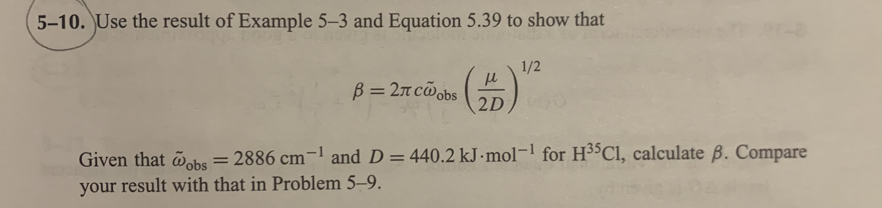 Solved 5-10. ﻿Use the result of Example 5-3 ﻿and Equation | Chegg.com