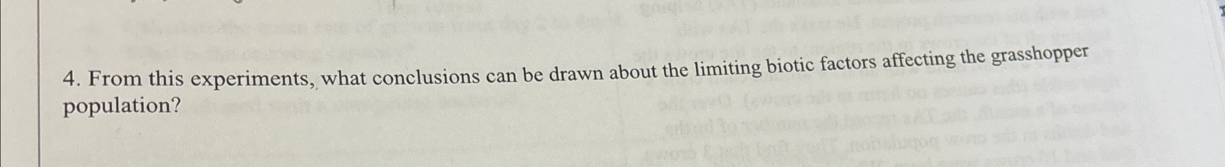 Solved From this experiments, what conclusions can be drawn | Chegg.com
