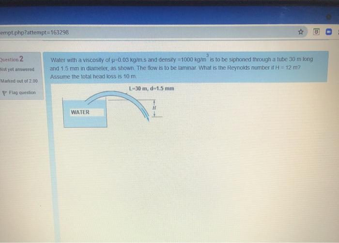 Solved empt.php?attempt=163298 3 Question 2 Not yet answered | Chegg.com