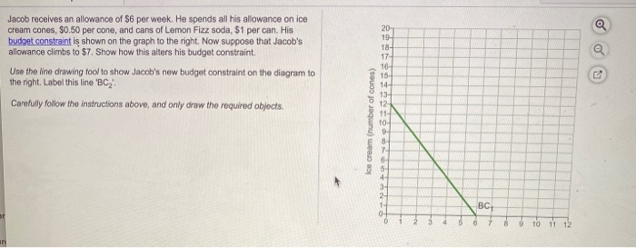 Solved 0 0 Jacob receives an allowance of $6 per week. He | Chegg.com