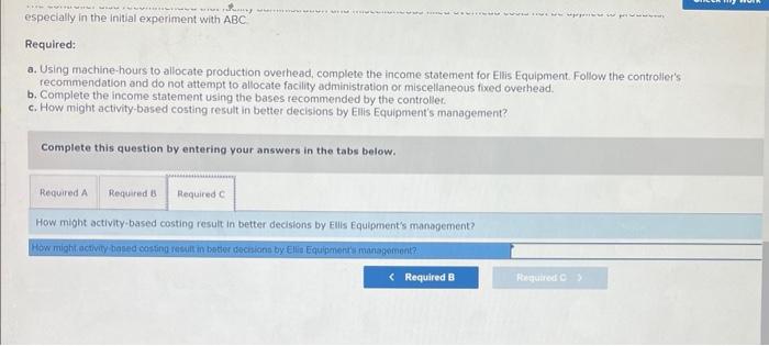 Problem 9-59 (Static) Adopting an Activity-Based | Chegg.com