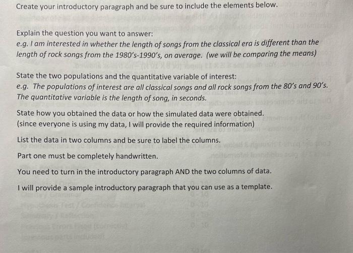 Solved Project Overview This project counts for 20% of your | Chegg.com