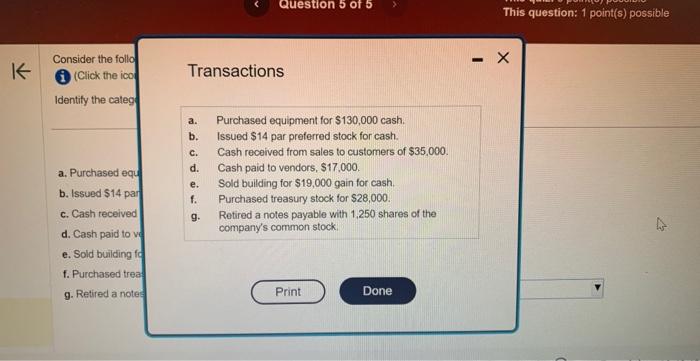 Solved Consider the following transactions: (i) (Cliok the | Chegg.com