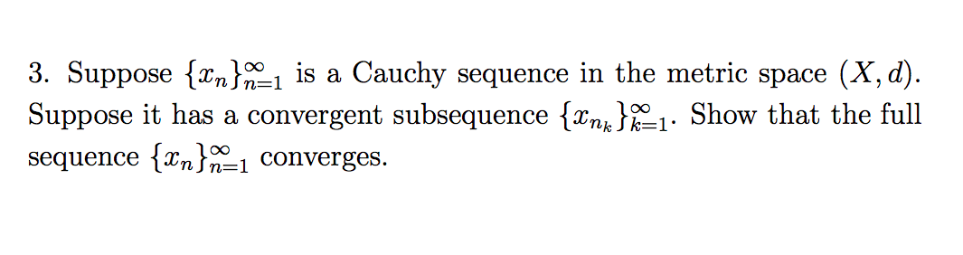 Solved Show the details, Suppose (x,d) ﻿is a metric space | Chegg.com