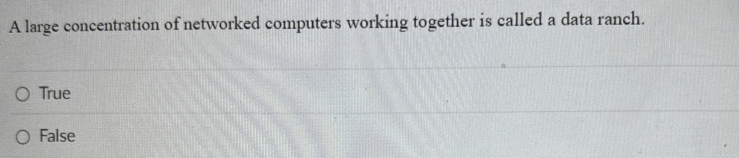 Solved A large concentration of networked computers working | Chegg.com