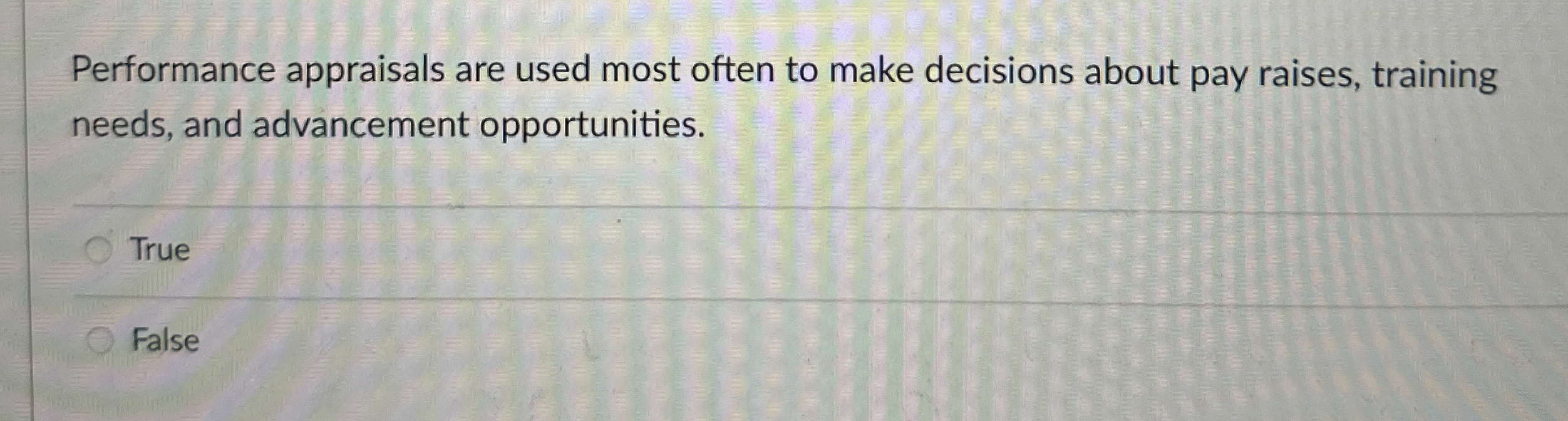 Solved Performance appraisals are used most often to make | Chegg.com