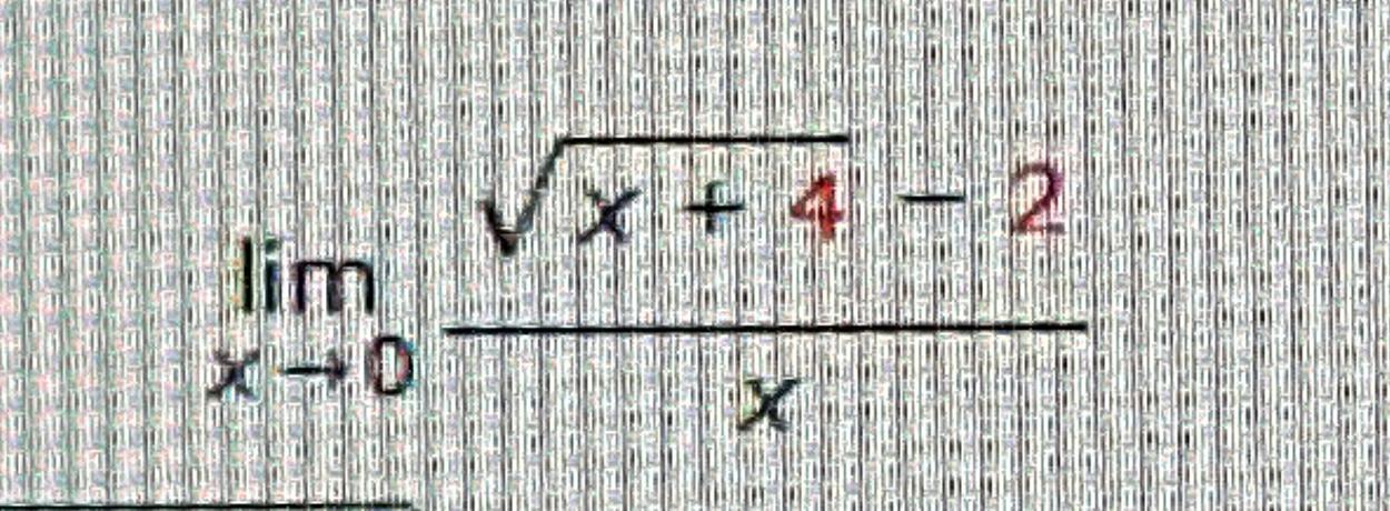 Solved limx→0x+42-2x | Chegg.com