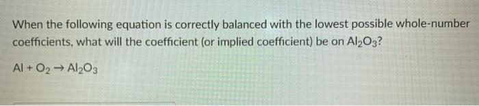 Solved Consider the following unbalanced reaction equation: | Chegg.com