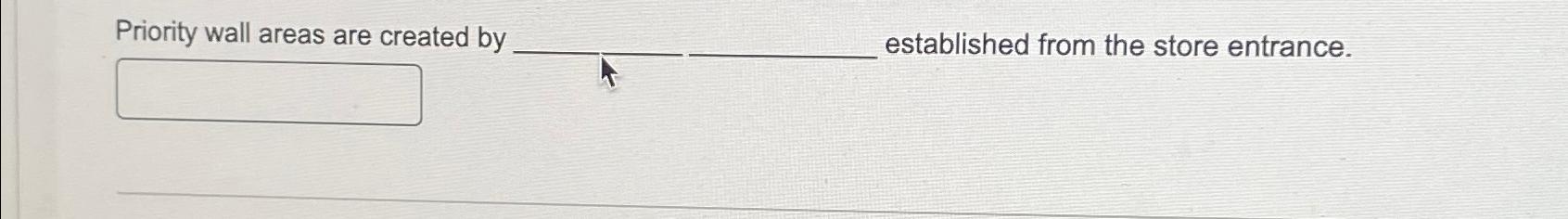 Solved Priority wall areas are created by established from | Chegg.com