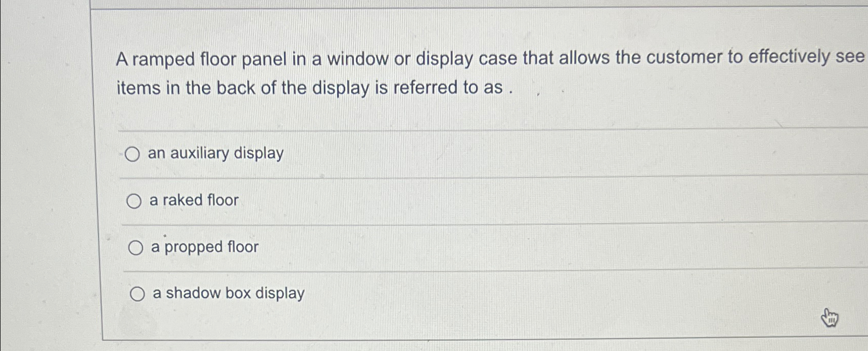 Solved A ramped floor panel in a window or display case that | Chegg.com