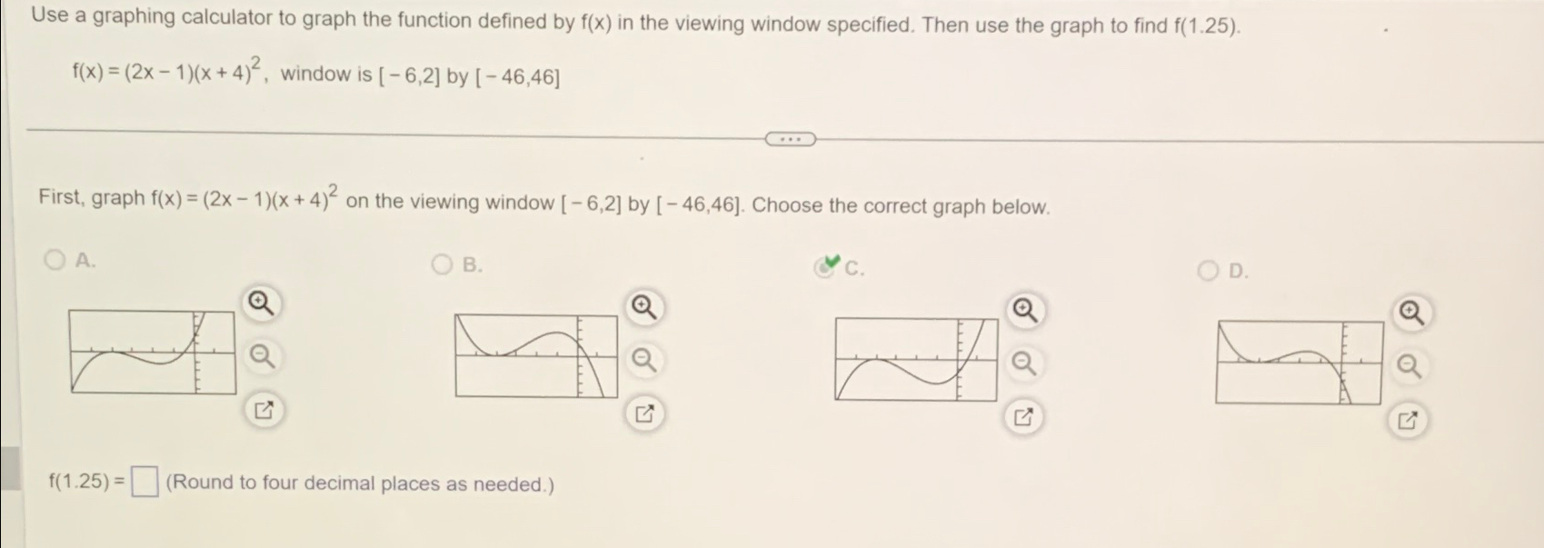 Solved Use a graphing calculator to graph the function | Chegg.com