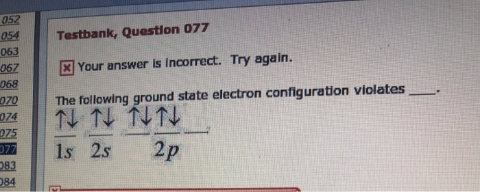 Solved 052 054 Testbank, Question 077 X Your answer is | Chegg.com Solved 052 054 Testbank, Question 077 X Your answer is | Chegg.com