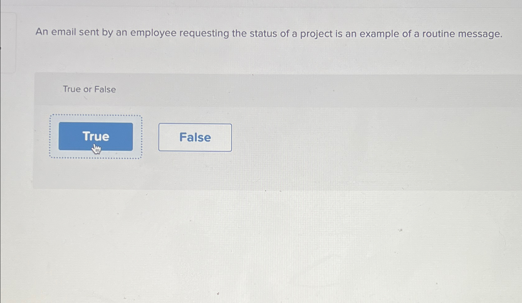 Solved An email sent by an employee requesting the status of | Chegg.com