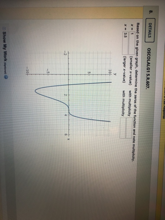 Solved DETAILS OSCOLALG1 5.R.601. Determine the end behavior | Chegg.com