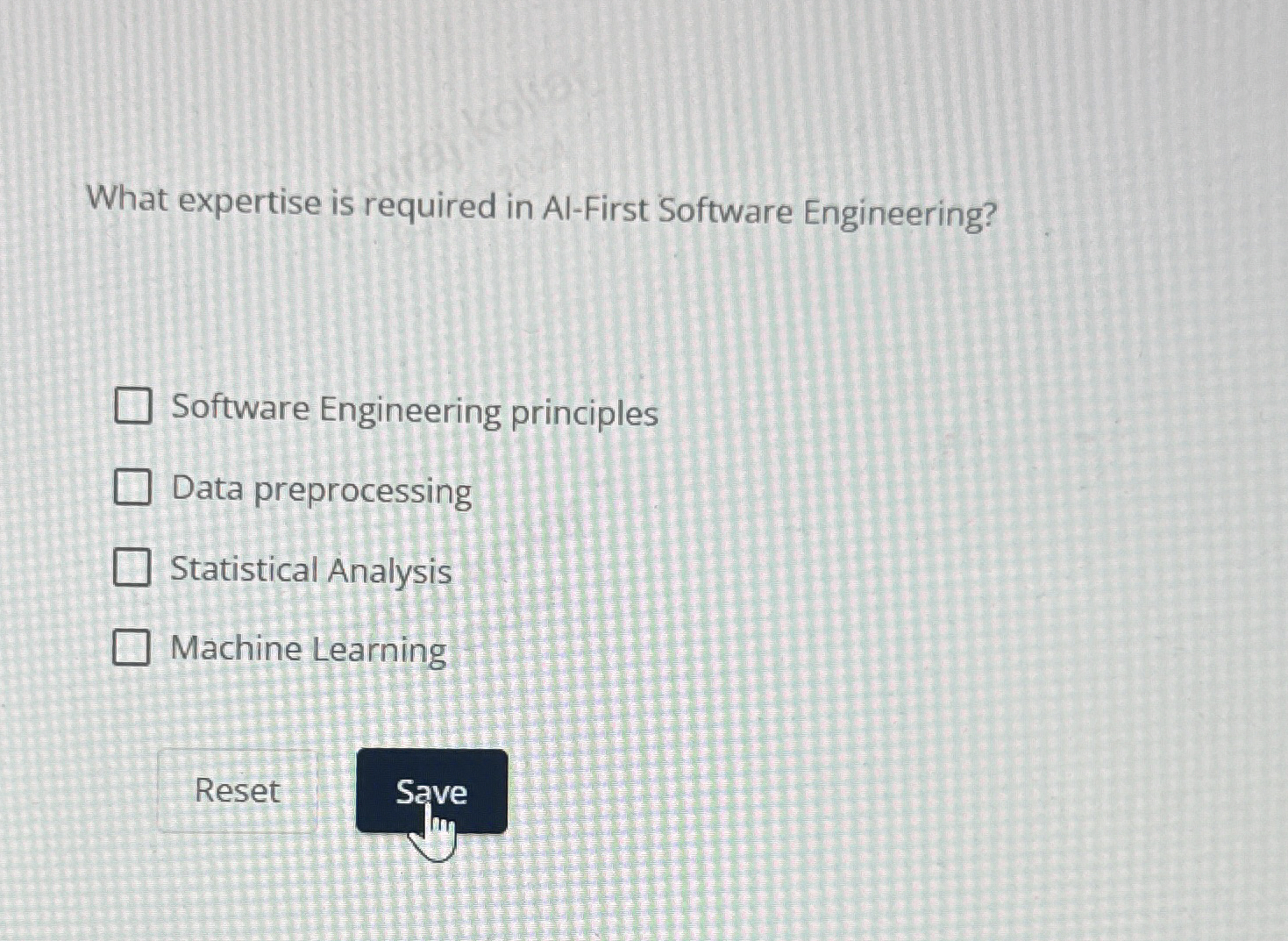 Solved What expertise is required in Al-First Software | Chegg.com