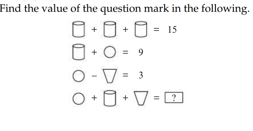 Solved Find the value of the question mark in the | Chegg.com