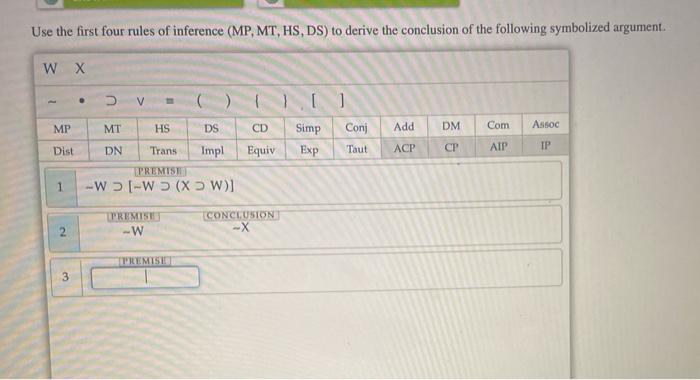 Solved Instructions Rules Use the first four rules of | Chegg.com