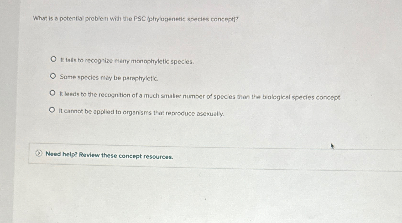 Solved What is a potential problem with the PSC | Chegg.com