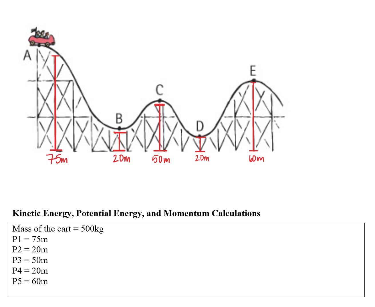 Calculate the kinetic energy, potential energy, and | Chegg.com