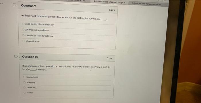 Solved QW-chan 10 BER U Question 9 5 pts An important | Chegg.com