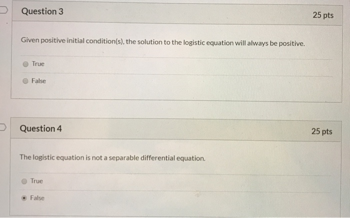 Solved Question 3 25 Pts Given Positive Initial