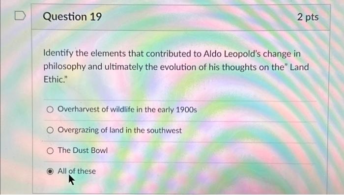 Solved Identify the elements that contributed to Aldo | Chegg.com