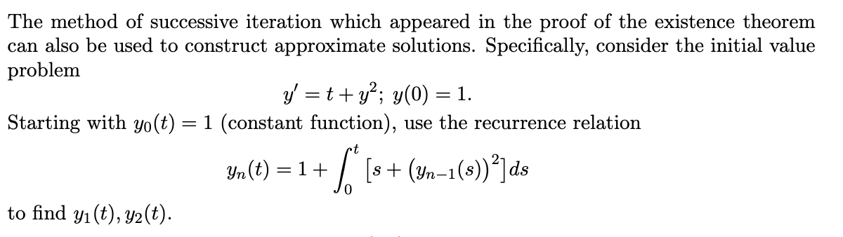 Solved The method of successive iteration which appeared in | Chegg.com