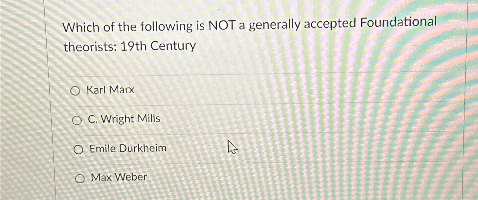 Solved Which of the following is NOT a generally accepted | Chegg.com