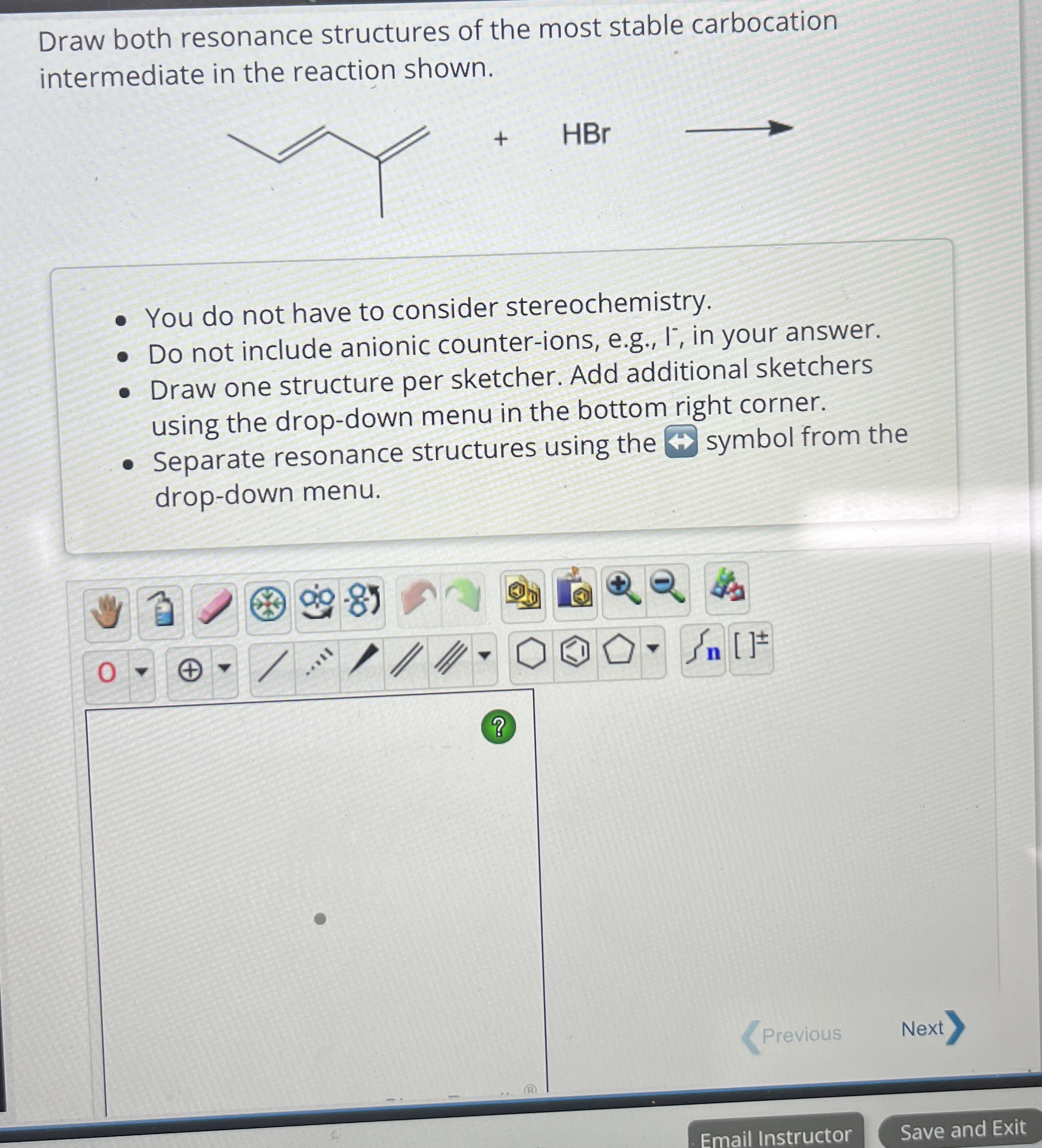 Solved Draw both resonance structures of the most stable | Chegg.com