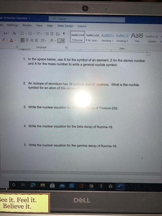 Solved Paragraph Styles Chem120 Ol Week 6 Lab Exploration