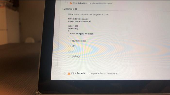 Solved Click Submit to complete this assessment Question 35 | Chegg.com