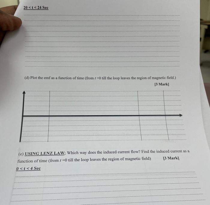 Solved 4. A small rectangular loop of length l=10 cm and | Chegg.com