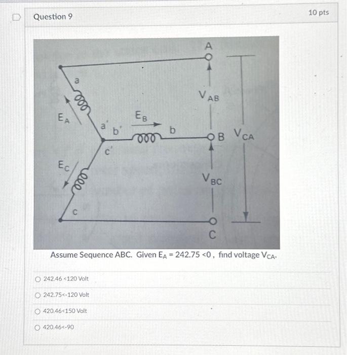 Solved Assume Sequence ABC. Given EA=242.75