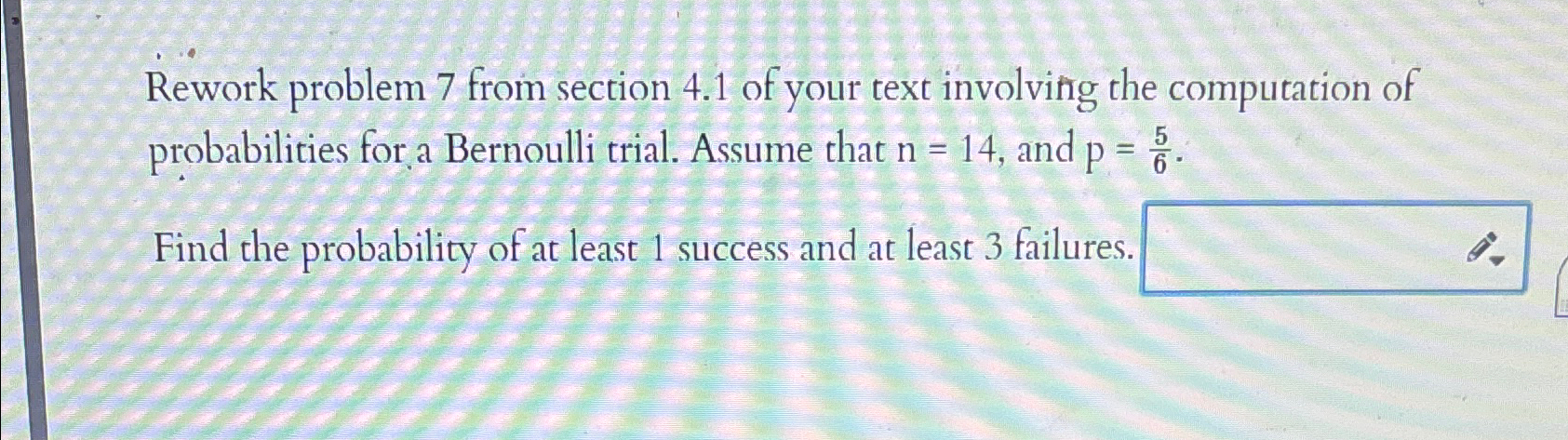 Solved Rework problem 7 ﻿from section 4.1 ﻿of your text | Chegg.com