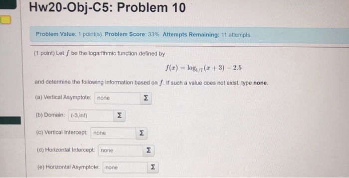 Solved Hw20-Obj-C5: Problem 10 Problem Value: 1 point(s). | Chegg.com