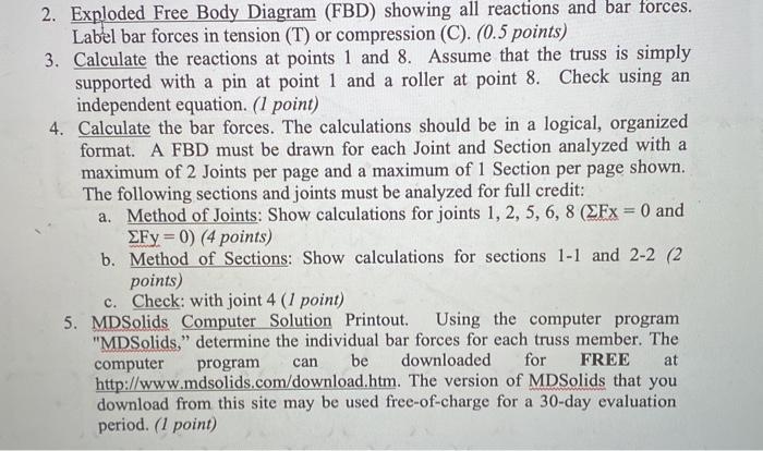Solved show all work and FBD please use case number 9 to | Chegg.com
